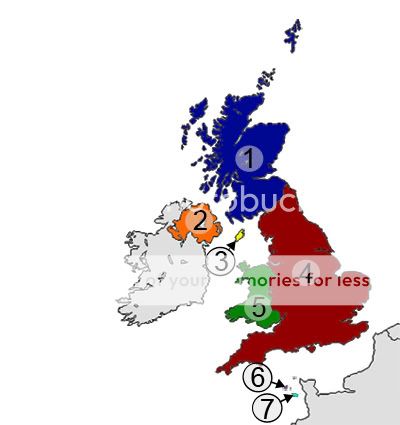 UK Countries & Crown Dependencies Quiz - By diving