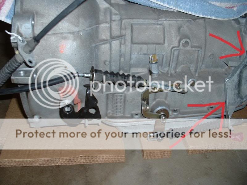 Where does shift cable bracket bolt to? | Ford Mustang Forum