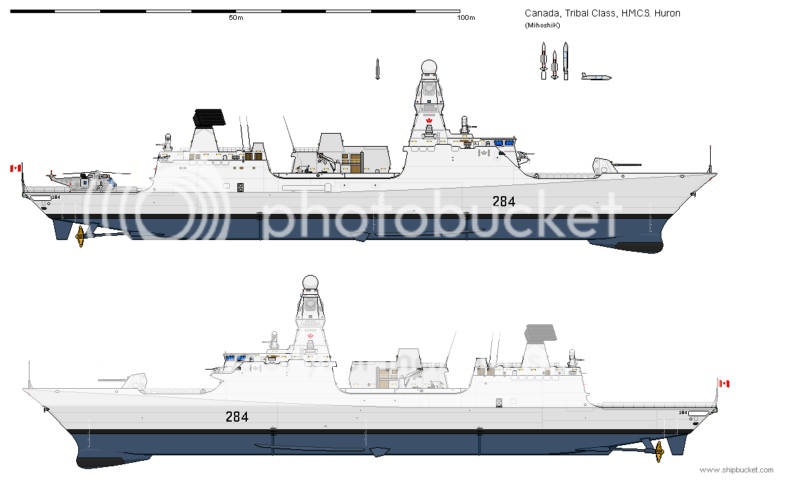 Canada, Tribal Class, LCF derivative. - Shipbucket