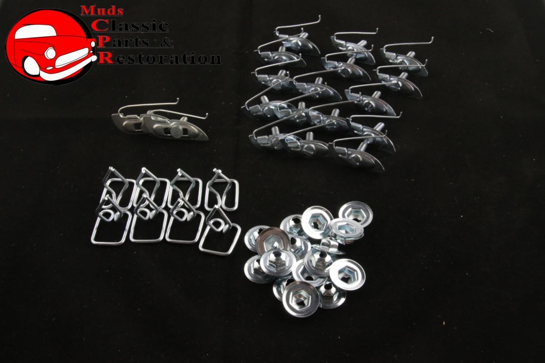 1956 Chevy Bel Air Front Fender Trim Molding Clips New - Muds Classic Parts