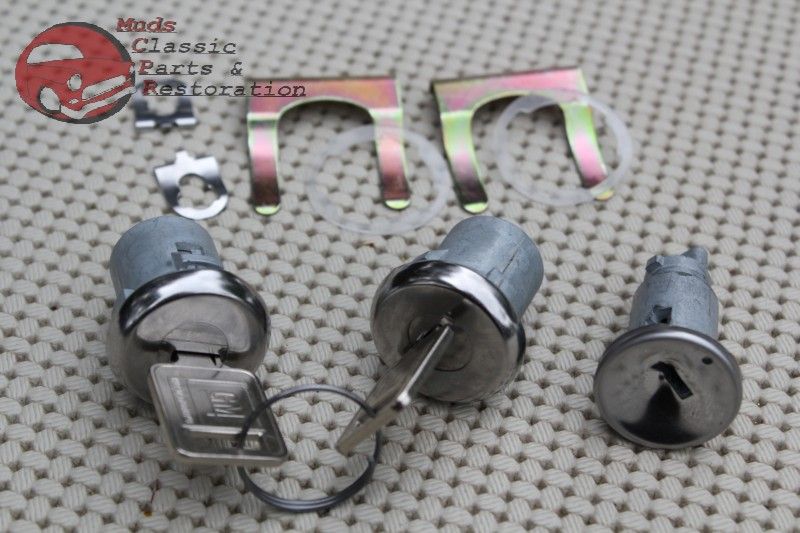GM Chevy Lock Key Set Ignition Door Nova Impala Truck Firebird Camaro ...