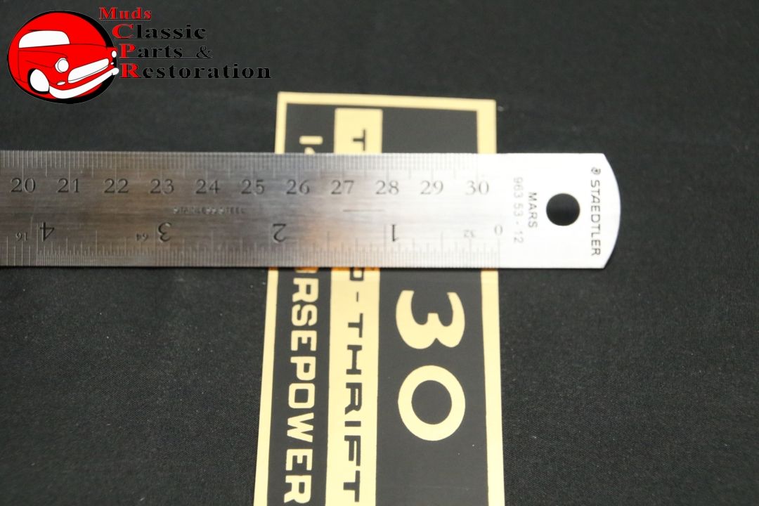 Chevy 230 Turbo Thrift 140 Horsepower Valve Cover Decal - Muds Classic ...