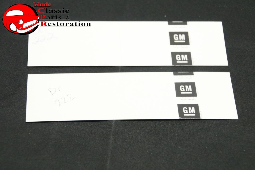 Chevy 283 Turbo Fire 220 Horsepower Valve Cover Decals Pair - Muds ...