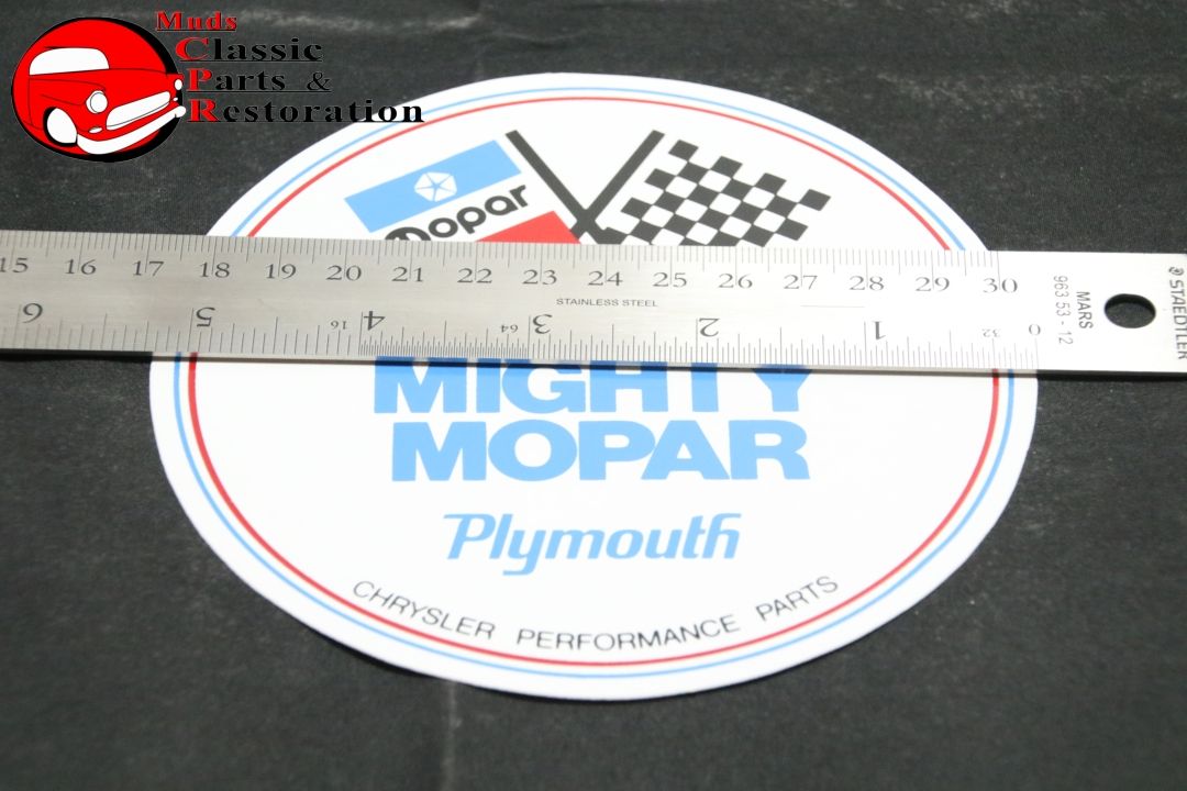 Mighty Mopar Performance Parts Decal - Muds Classic Parts