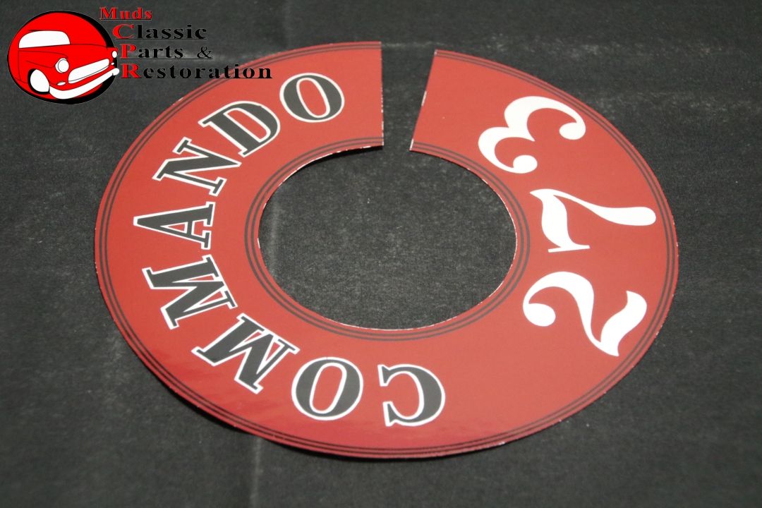 64 65 66 67 Mopar Air Cleaner Lid Decal - Valiant, Cuda Commando 273 ...