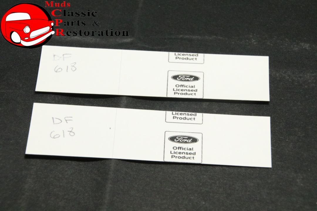 Ford "Powered By Ford 428 Super-Cobra-Jet" Valve Cover Decals Pair
