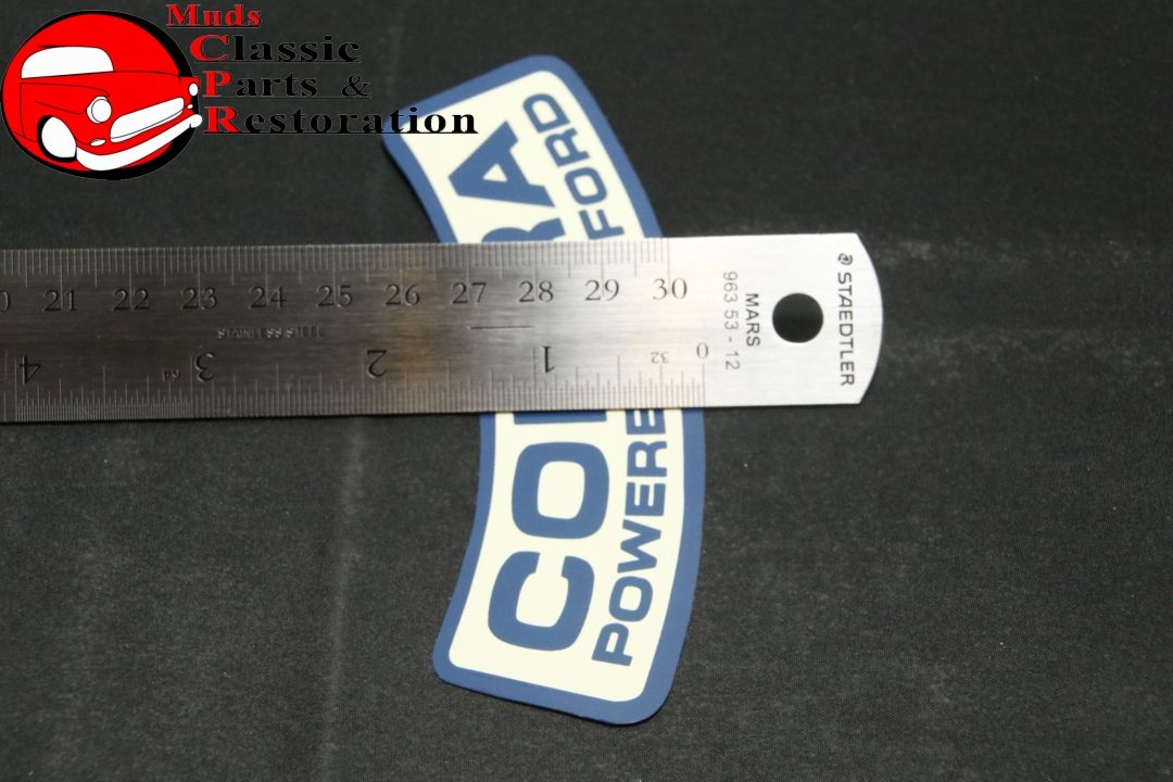 67 Ford Shelby Mustang Cobra "Cobra Powered By Ford" Air Cleaner Decal ...