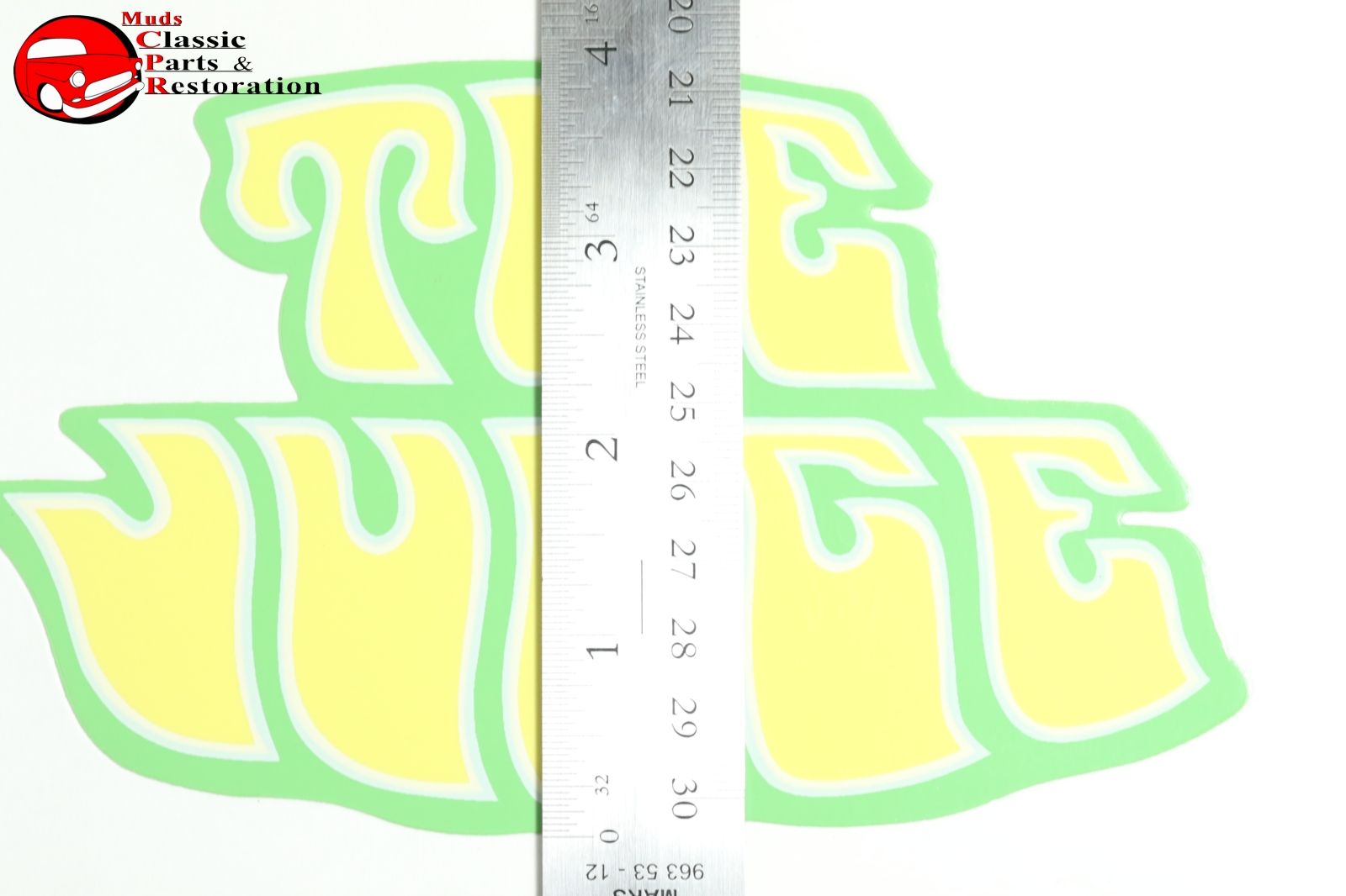 70 Pontiac Gto "The Judge" Fender Decal 6"X4" Yellow Green Body Graphic ...