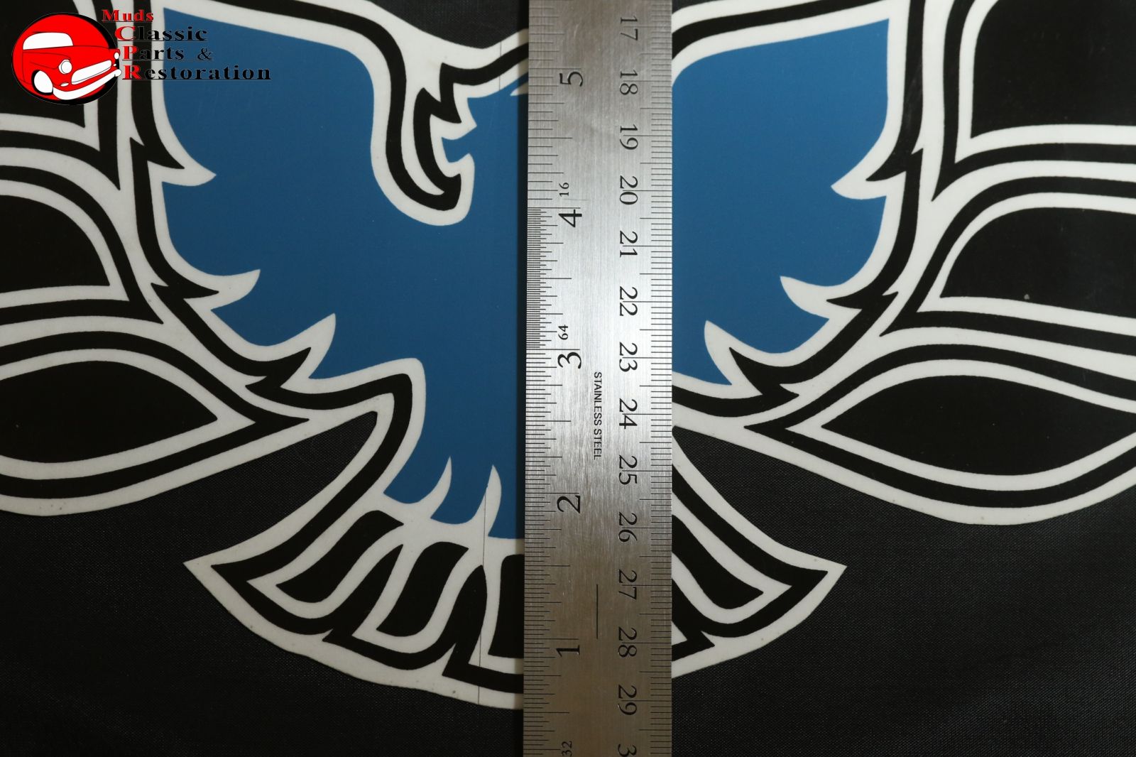 70-72 Pontiac Firebird/Trans Am Front Bumper "Bird" Decal Blue - Muds ...