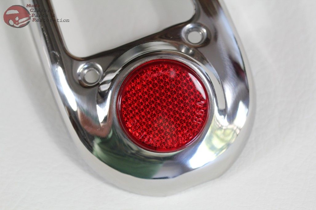 49-50 Chevy Bel Air Styleline Fleetline Tail Light Lamp Bezels ...
