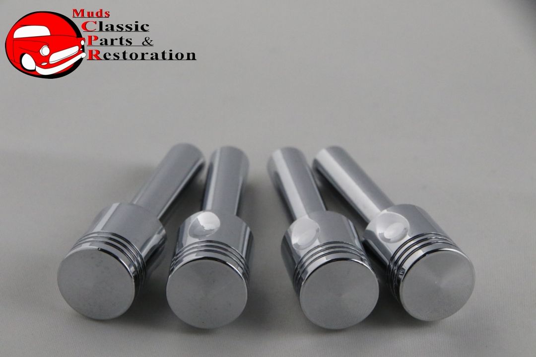 Chrome Engine Piston Head Door Lock Knob Custom Car Truck Hot Rat ...