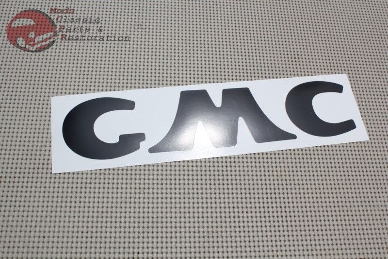 47-54 Gmc Pickup Truck Stepside Black Tail Gate Letters Decal Lettering ...