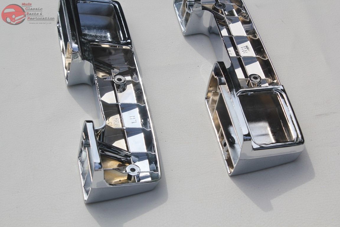 Chevy Camaro Impala Nova Front Interior Inside Chrome Arm Rest Pad ...